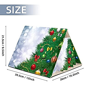 enheng Small Pet Hideout Green Christmas Tree Hamster House Guinea Pig Playhouse for Dwarf Rabbits Hedgehogs Chinchillas