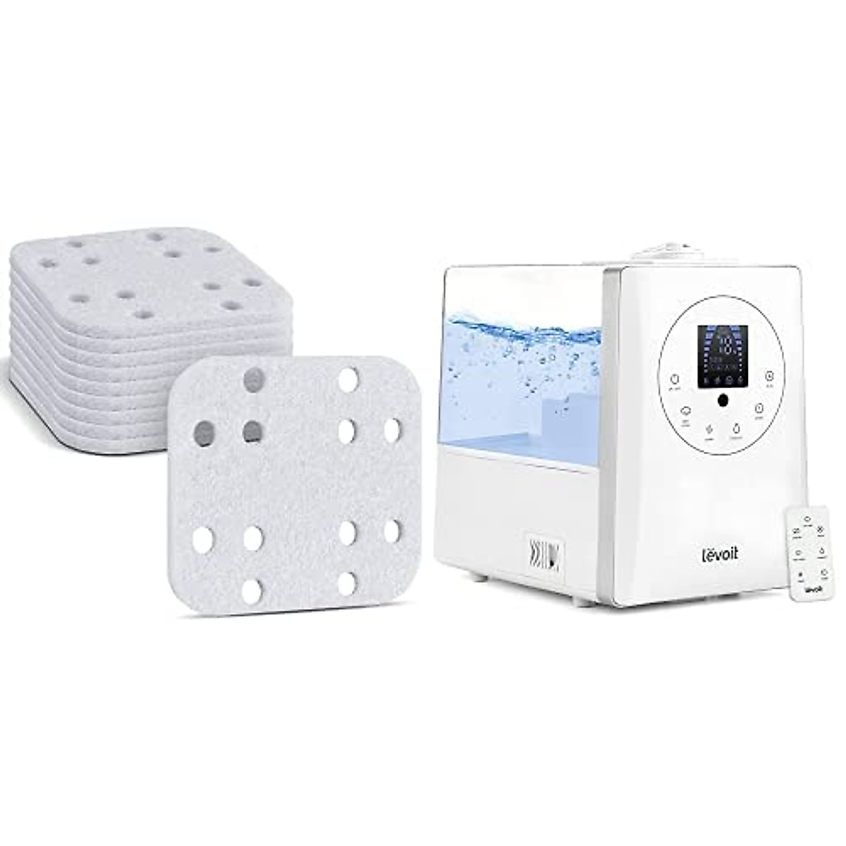 LEVOIT Warm and Cool Mist Humidifiers and 10 Pack Mineral Absorption Pad