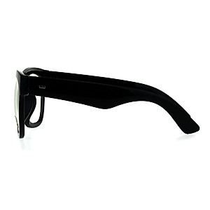PASTL Black Oversized Square Glasses Thick Horn Rim Clear Lens Frame