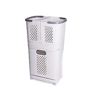Bretoes Removable Laundry Basket Classification Thickened Storage Rack Household Storage Bucket