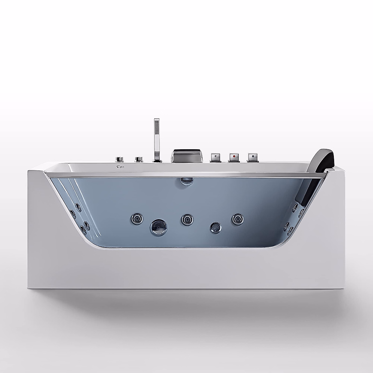 Empava Whirlpool Bathtub Massage Soaking SPA Chromatherapy Jets Tub Model 2021 67JT408