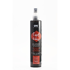 ON NATURAL CURL-N-WAVY CURL DEFINING CONDITIONER & DETANGLER [JAMAICAN BLACK CASTOR OIL] 8 OZ