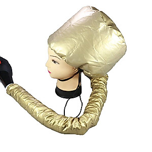 HW Adjustable Soft Hood Hair Dryer Attachment for Handheld Hair Dryer-Travel Size/One Size Fits All