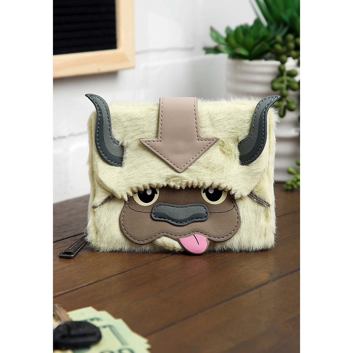 Loungefly Nickelodeon Avatar Aang Appa Plush Zip Wallet