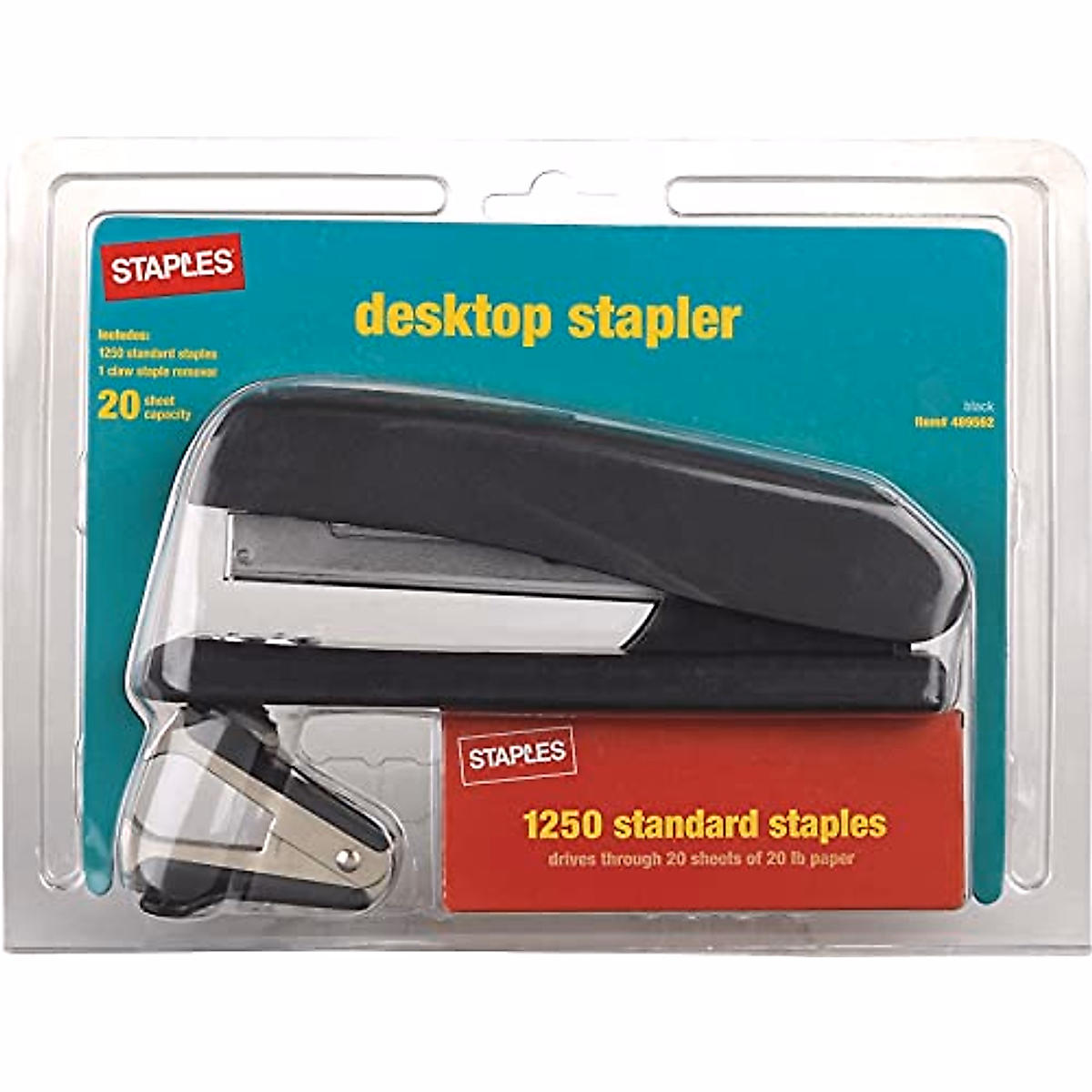 Staples 31937Ct Staples Value Pack Desktop Stapler, 20 Sheet Capacity, Black, 24/Carton (31937Ct)