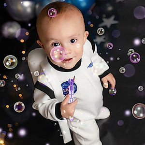 Winrayk 48Pcs Astronaut Mini Bubble Wand Bubbles Party Favors for Kids Bubbles Bulk Birthday Gift Valentine Christmas Wedding Goodie Bag Stuffer Classroom Prize Outdoor Toy Space Party Favors Supplies