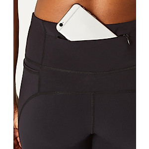 Sweaty Betty Womens Bum Sculpting Power Cropped Workout Leggings with Side and Back Pocket Size S Black