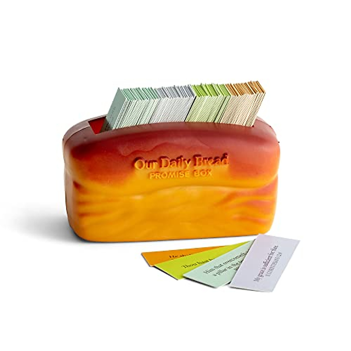DaySpring Our Our Daily Bread Promise Box with Scripture Cards, 4 1/4" x 2 1/4" x 2", Brown - T9651