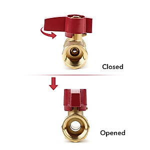 Stanbroil One Stop Gas Appliance Hook Up Kit - Brass Gas Ball Valve and Flexible Gas Connector with Fittings for Garage Heaters, Gas Stoves, Wall Mounted Heaters, Gas Fireplace and Gas Dryer