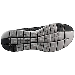 Skechers Men's Flex Advantage 2.0 - The Happs Oxford, Charcoal/Orange, 12 W US