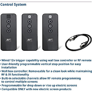 Projector Screen Elite Screens Spectrum, 150-INCH Diag 16:9, Motorized Projection Screen Movie Home Theater 4K/8K Ultra HD Ready, ELECTRIC150H2