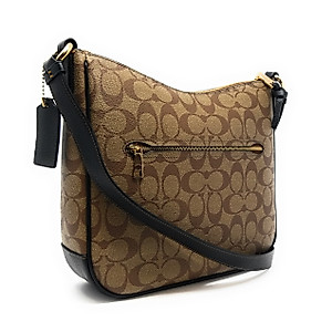 Coach Women's Ellie File Bag (Signature Canvas - Disco Patches - Khaki)