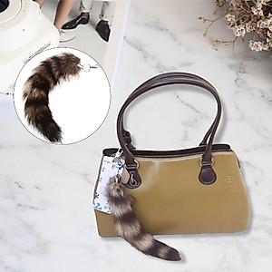 Ankexin for Key Ring Raccoon Coat Tails Chain Keychain Keyring Gift New