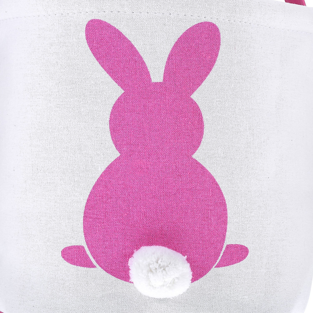 Frienda Easter Bunny Basket Gift Bags Rabbit Handbag Toys Bucket Egg Totes for Easter Hunt Party Favor Birthday Baby Shower DIY Use