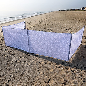 erda Arctic Camo Pro Beach Recycled Polyester Rip-Stop 20 ft Lightweight Windscreen, Privacy Screen, Wind Blocker, Free Matching Shoulder Bag