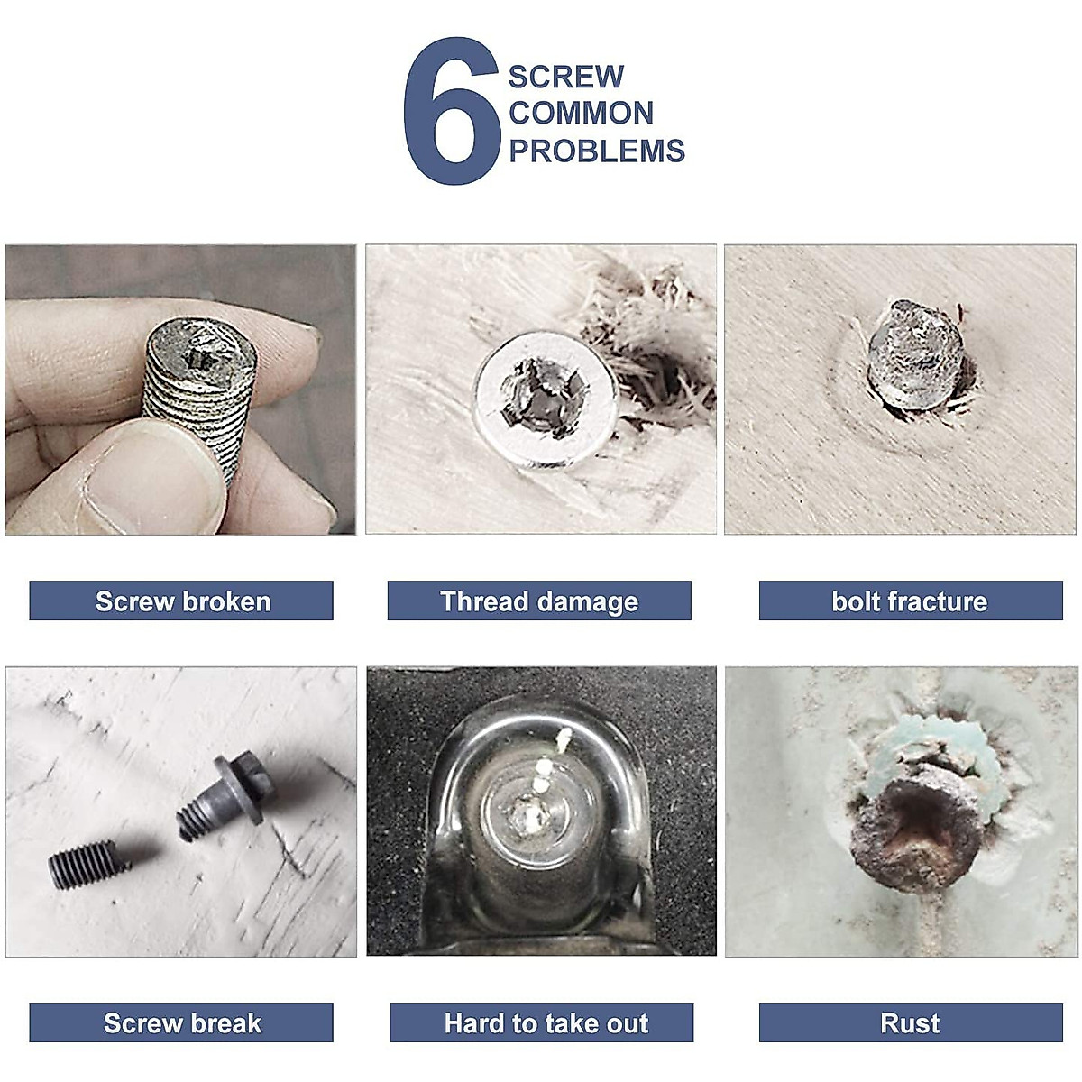 Gifts for Men and Women, Damaged Screw Extractor Kit and Stripped Screw Extractor Set with Magnetic Extension Bit Holder and Socket Adapter Easily and Quickly Remove Damaged, Broken or Stripped Screws