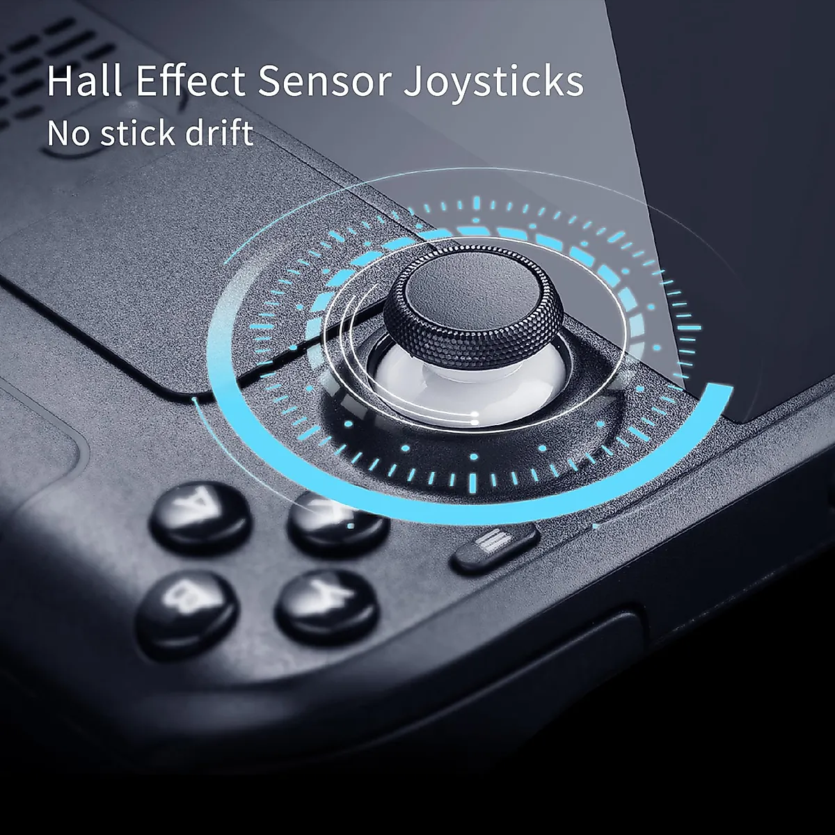 AKNES GuliKit Joysticks for Steam Deck (Type A & Type B), No Drifting, Hall Effect Sticks Replacement, Left/Right Thumb Grip Parts for Steam Deck Console-Electromagnetic Joystick (No Soldering)
