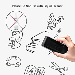 Amazon Basics White Board Eraser, Dry Erase Whiteboard Erasers for Office, Home and Classroom, Black, 4-Pack