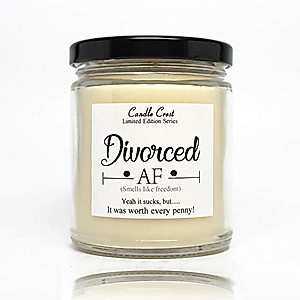 Divorced AF 9oz Scented Soy Candle