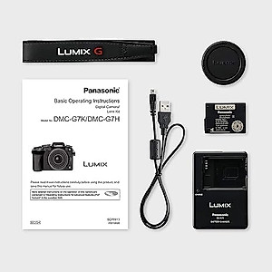 Panasonic LUMIX G7 4K Digital Camera, with LUMIX G Vario 14-42mm Mega O.I.S. Lens, Advanced Accessory and Travel Bundle (3 Years Panasonic Warranty) (Black)