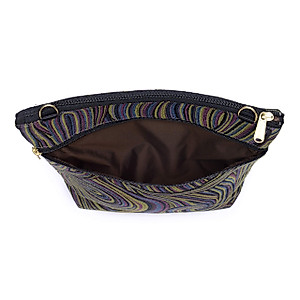 Danny K. Women's Tapestry Bag Crossbody Handbag, Maggie Purse Handmade in the USA (Vincent/Purple)