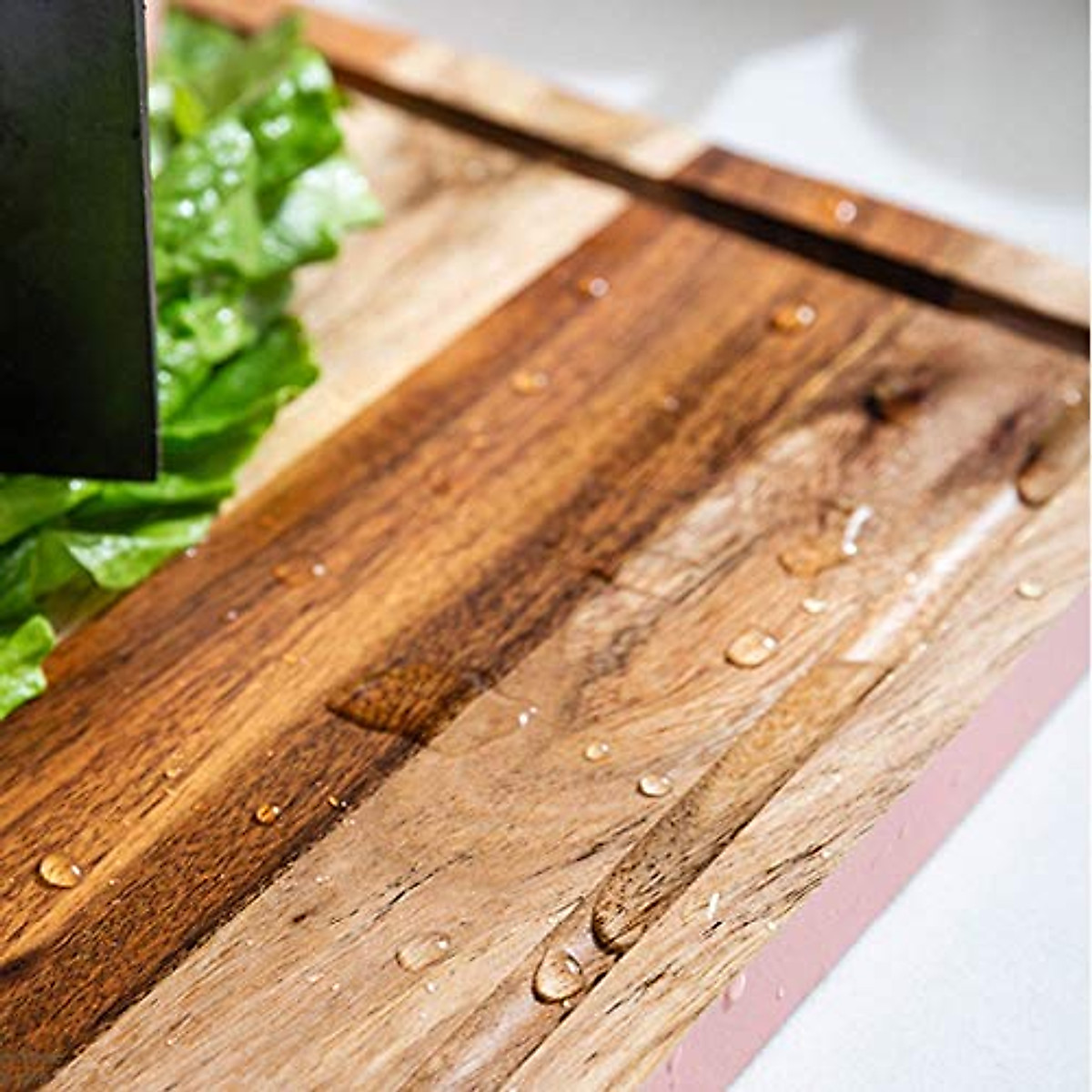 GULRUH Wood Cutting Boards for Kitchen, Wood Cutting Board Eco Natural Solid Wood Japan Style Rectangle Kitchen Chopping Blocks
