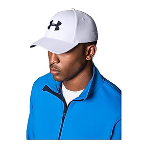 Under Armour Men's Blitzing II Stretch Fit Hat, White /Black, Large/X-Large