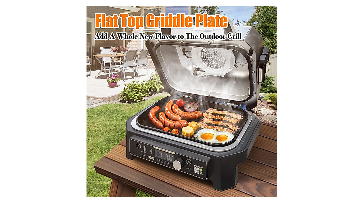 GRILL FORCE Cast Iron Griddle for Ninja Grills
