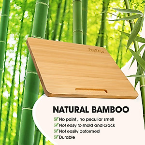 PeeToos Bamboo Sliding Tray for Heavy Kitchen Appliances -Counter Slider for Stand Mixer, Air Fryer, Coffee Maker, Espresso Machine, Slides Easily from under the Cabinet - (XLarge - Wide (16" X 13"))