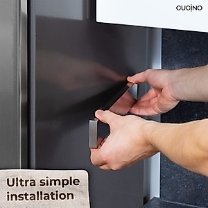 Cucino Refrigerator Magnetic Knife Strip - Steel Magnetic Knife Holder for Refrigerator