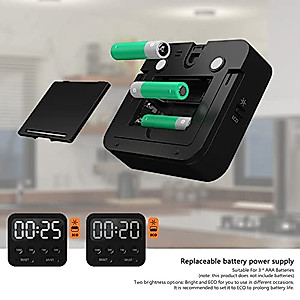 Timer,Kitchen Timer,Classroom Timer for Kids,Magnetic Digital Stopwatch Clock Countdown Countup Timer with Large LED Display Volume Adjustable for Cooking,Exercise, Baking, Desk