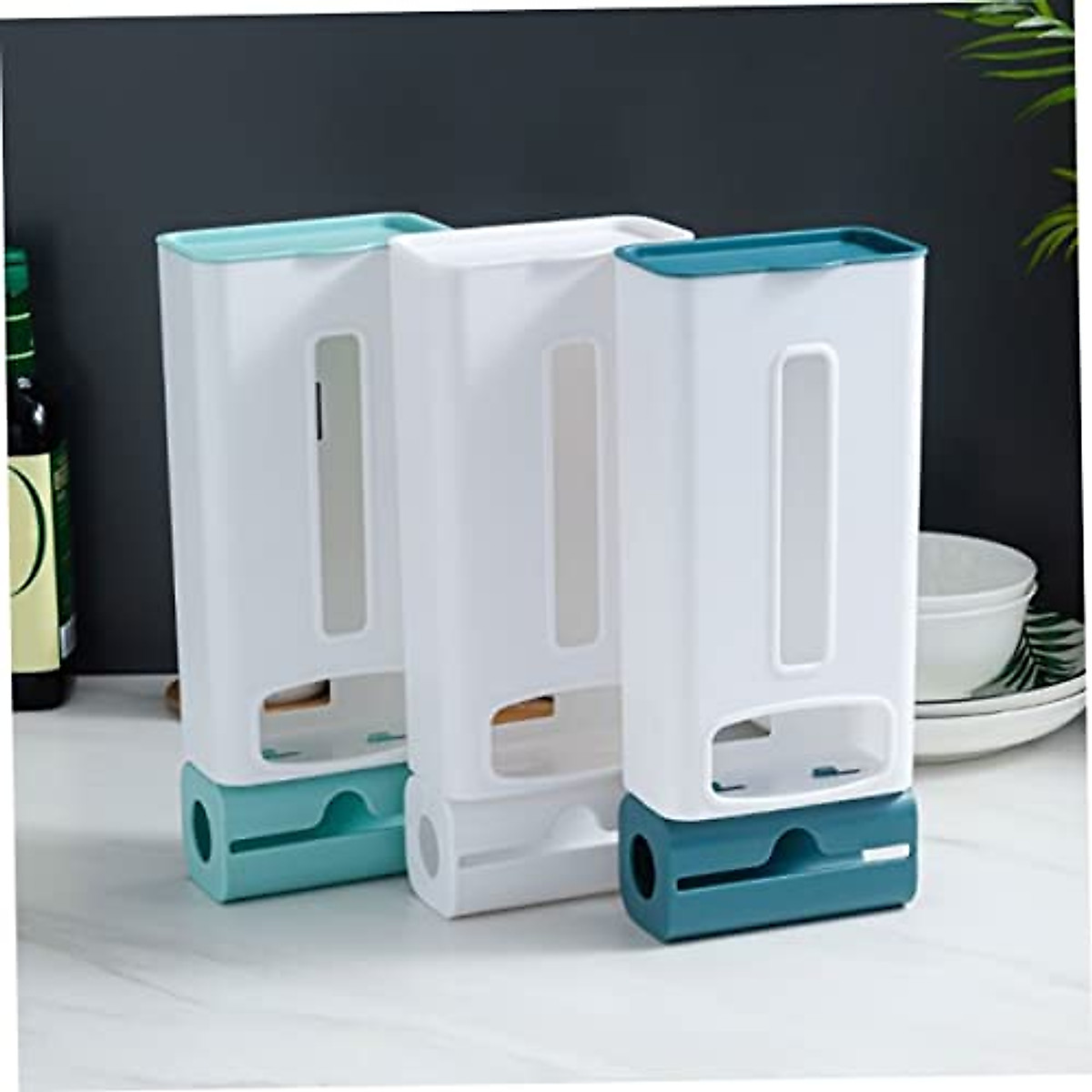 Cabilock 5pcs bag storage box plastic bag organizer grocery bag holder Wall Mount Grocery Bag Dispenser bag dispenser holder storage bag holder hanging garbage dispenser bags extractive