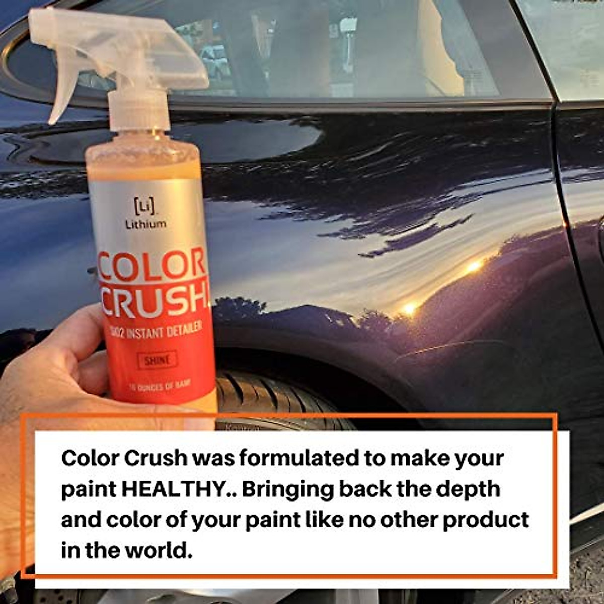 Color Crush- A rather intense approach to an Instant Detailer, Infused with color enhancing technology - Extremely Hydrophobic ingredients, Color Crush will outlast any detailer on the planet