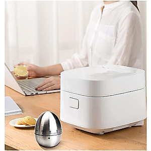 Kitchen Egg Timers for Boiling Eggs Mechanical Kitchen Timer Rotating Alarm with 60 Minutes Stainless Steel Visual Countdow Waterproof Timer for Cooking Exercise Learning Cosmetic Applications Baking