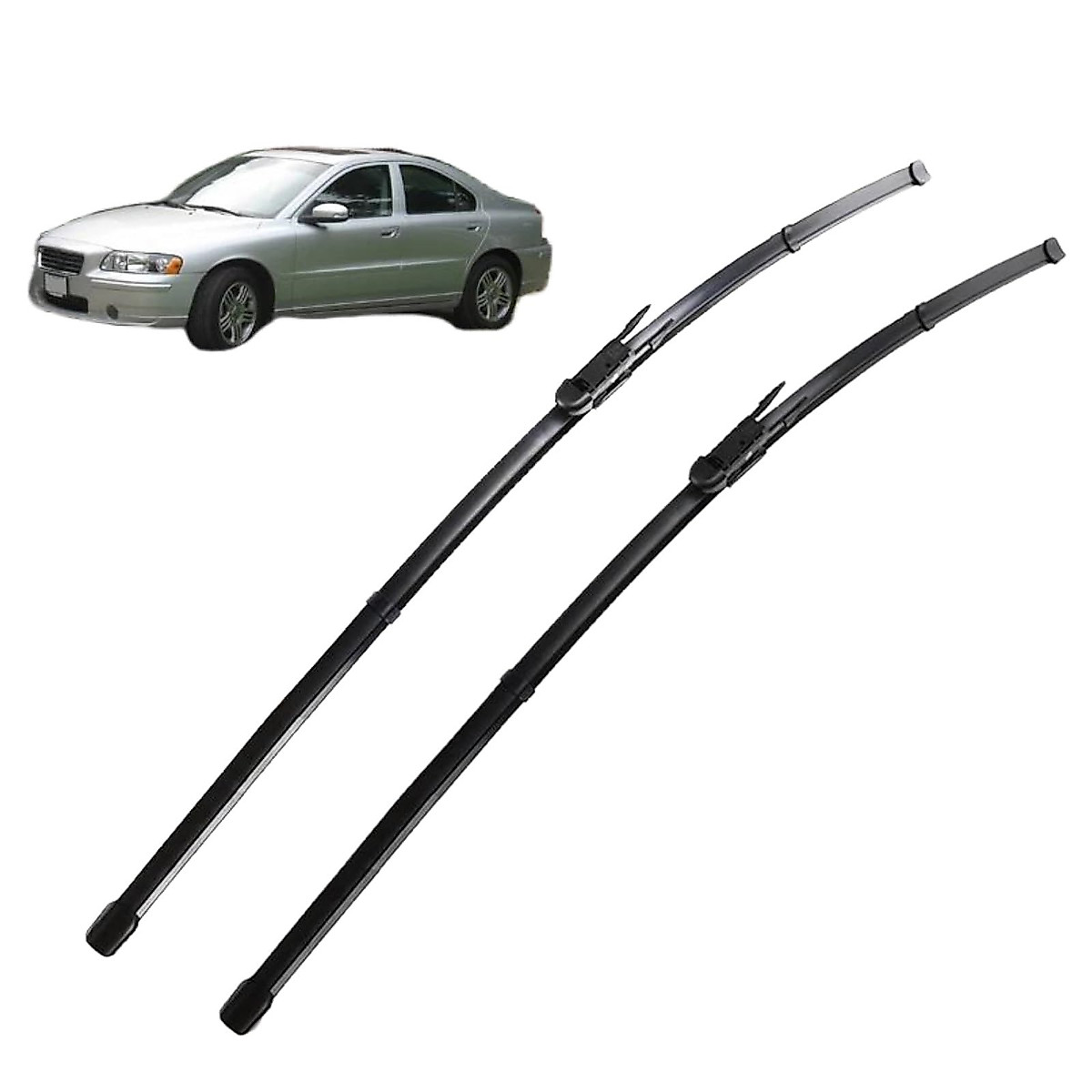 Windshield Wipers Front Wiper Blades For Volvo S60 MK1 2004-2009 24"+22" Car Windshield Wipers