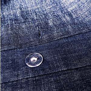 Elegant Life Home Denim Dark Blue Duvet Cover Set 100% Cotton Washed Soft Bedding with Button Closure Corner Ties - California King Size