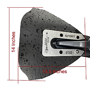 UAN Marine HD200 Whale Tail Hydrofoil Stabilizer For Boat Outboards 8 to 40 HP With Premium Black Plastic