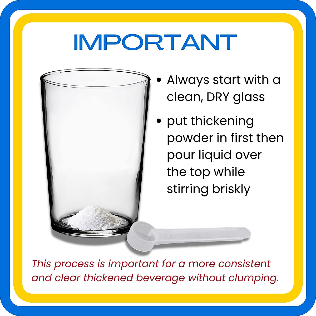 Clear DysphagiAide Thickener Powder - 180 Servings - Liquid and Drink Thickener for Dysphagia, (Nectar Thick Consistency and Honey Thick Consistency), Pack of 1