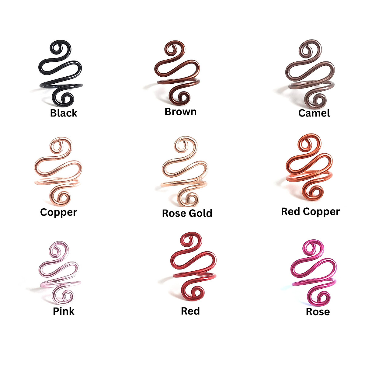 Handmade Crochet Tension Ring | ZigZag Wire Wrapped Knitting or Crochet Tool | Crochet Gifts and Accessories Active