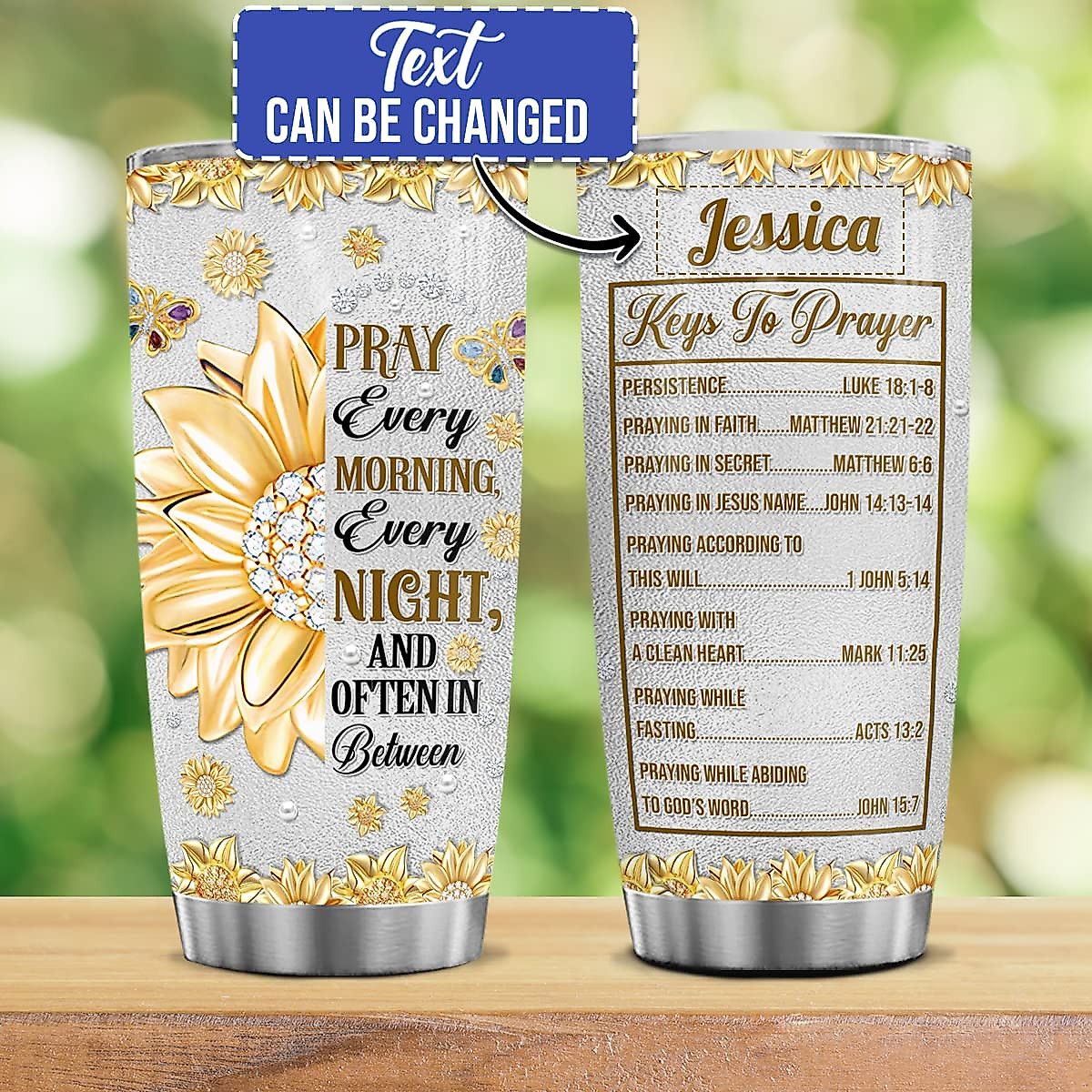 wowcugi Personalized Christian Gifts For Women Christians Inspirational Tumbler 20oz 30oz Jewelry Drawings Stainless Steel Insulated Tumblers Coffee Travel Mug Spiritual Jesus Religious Gift