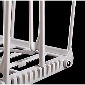 LIPAVI N10X Sous Vide Rack with Anti Float - fits LIPAVI C10 and other 12qt containers - Adjustable, Collapsible, Ensures Even Warming - White Polycarbonate, Stainless steel weights