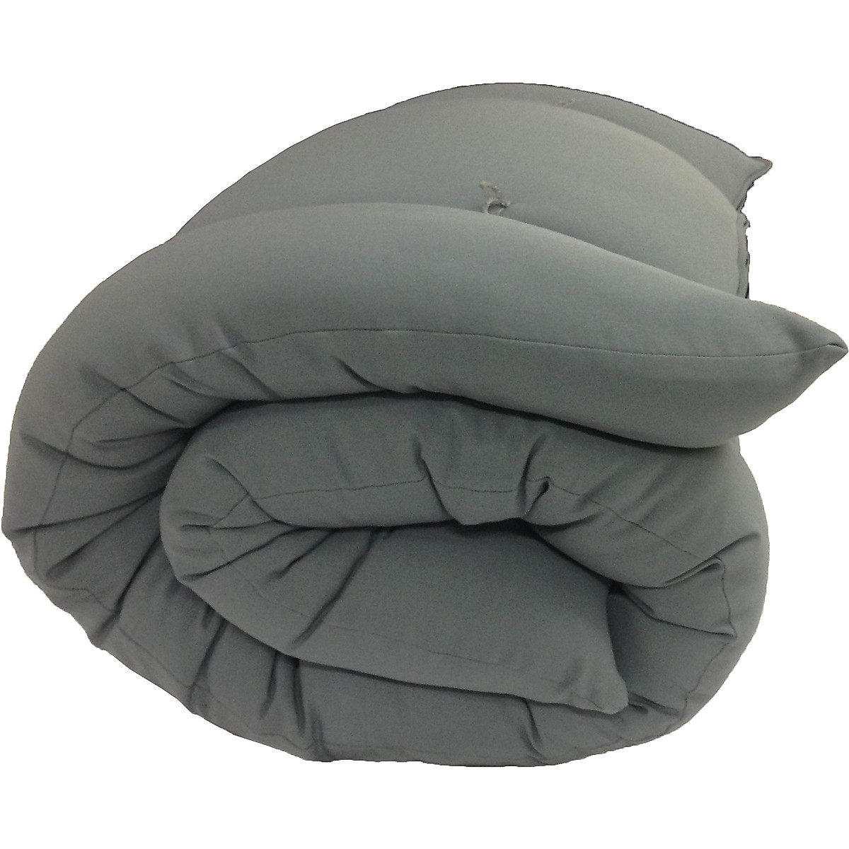 D&D Futon Furniture Gray Traditional Japanese Floor Rolling Mattress 80 x 30 x 3, Shikifuton Cotton Batting, Foam, Polyester Fiber Batting