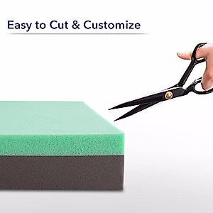 Mattress Topper RV Short King (72" x 75"), 4-Inch Memory Foam Mattress Topper with Removable Bamboo Cover, Medium Firm Topper for Travel Camper Trailer Truck