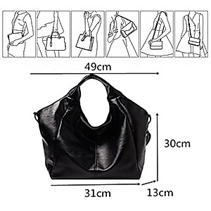 Shoulder Bags Women's Big Design Shopper Tote Bags Large Capacity Hobos Bag Lady Soft Leather Messenger Handbag