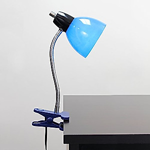 Limelights LD2014-BLU Adjustable Clip Lamp Light, Blue 7.68 x 4.72 x 12