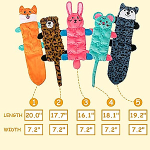 AWOOF No Stuffing Dog Toy, Crinkle Squeaky Dogs Teething Chew Toys Set for Small Medium Large Breed Puppies Aggressive Chewers,Durable Birthday Interactive Plaything Dogs Doggies Toys Bulk