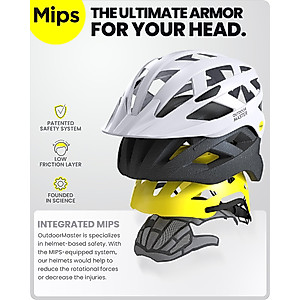 OutdoorMaster MIPS Adult Recreational Cycling Helmet - Chalk Cliff,L