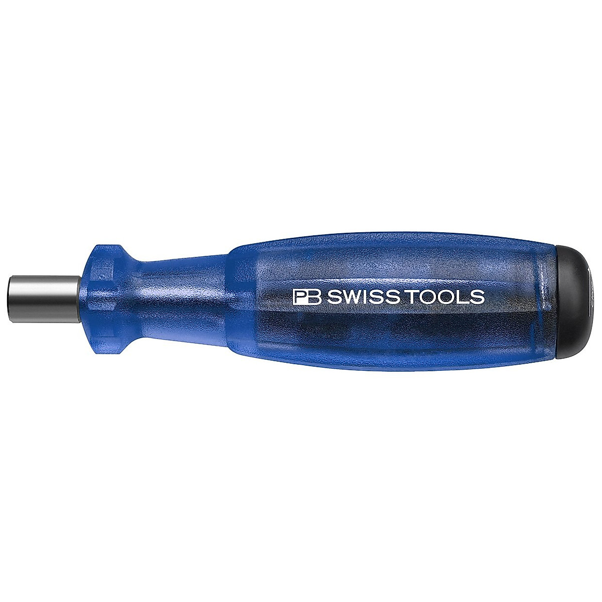 PB Swiss Tools Insider 1 - Universal 1/4" bit holder with 10 PrecisionBits in the handle - Blue