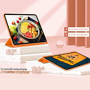 FS FANSONG Case for iPad Pro 12.9 Inch Case 2022/2021/2020/2018(6th/5th/4th/3rd Gen) with Pencil Holder Support Touch ID Trifold Stand Smart Cover