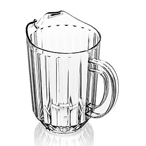 New Star Foodservice 46106 Resturant-Grade Polycarbonate Plastic Water Pitcher, 60 oz, Clear
